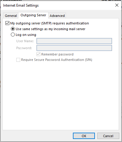 Email Settings For Outlook 2019 & Outlook 365